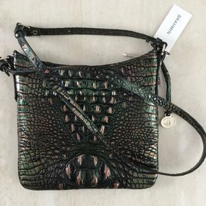 Brahmin | Bags | Brahmin Croc Embossed Leather Crossbody Bag | Poshmark